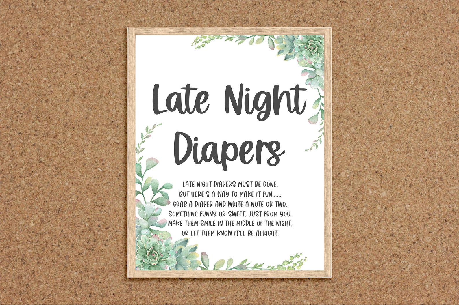 Late Night Diapers Late Night Diaper Sign Diaper Messages Diaper ...