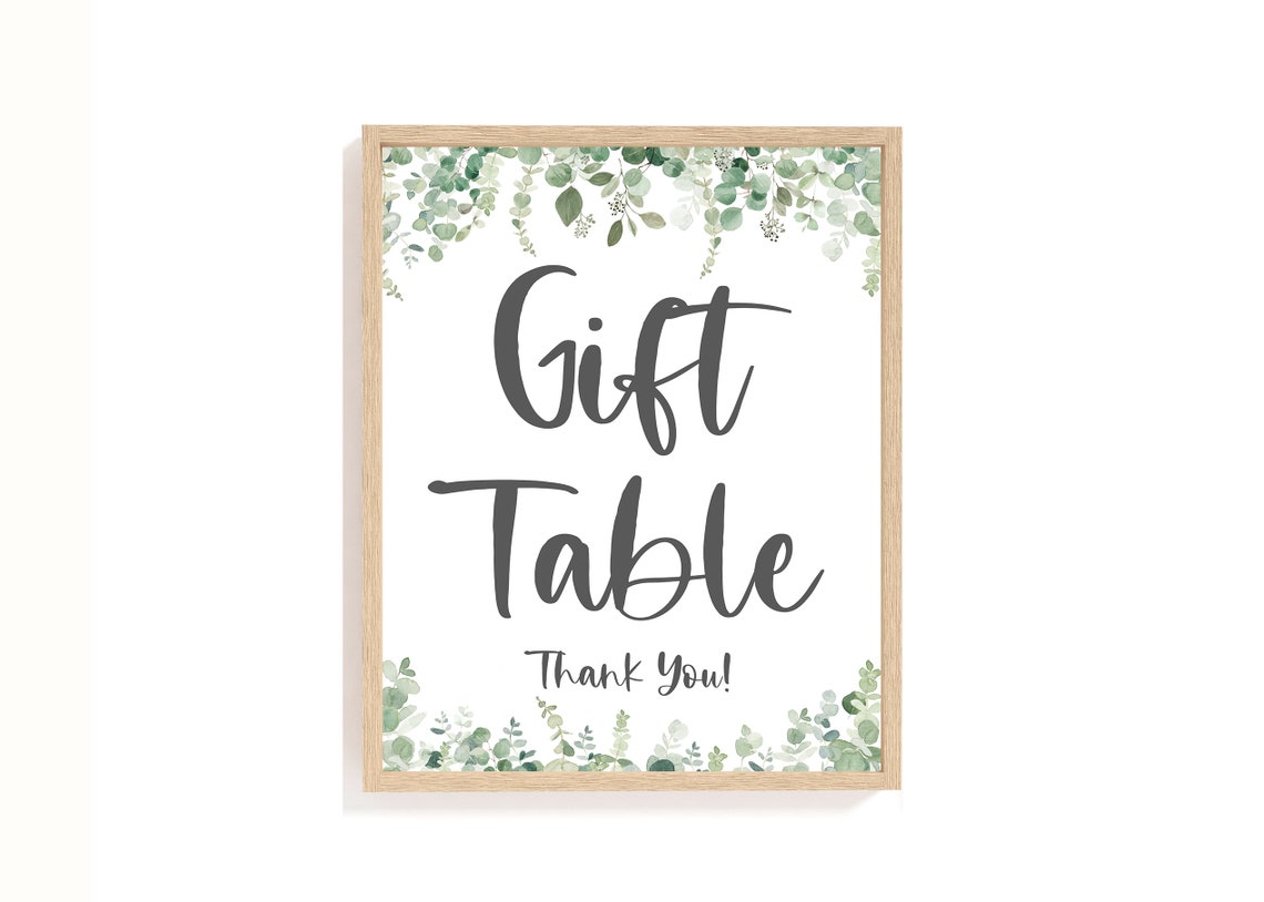 Gift Table Sign Baby Shower Gift Table Sign Sign for Gift Table ...