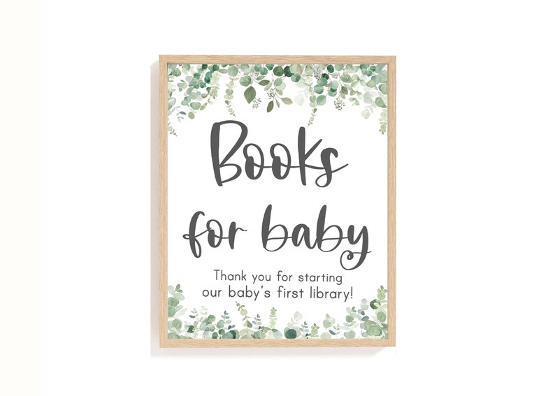 Books for Baby Sign Baby's Library Books for Baby Shower Book Request ...