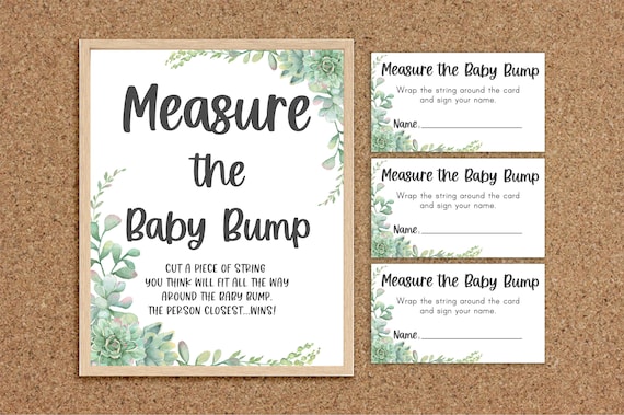 Measure Mommy's Belly Game How Big is Mommy's Belly | Etsy Canada
