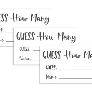 Guess How Many Guess How Many Kisses Guess How Many Printable Gender ...