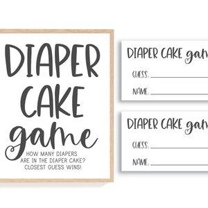 Gender Neutral Baby Shower Games Neutral Diaper Cake Game Diaper Cake ...