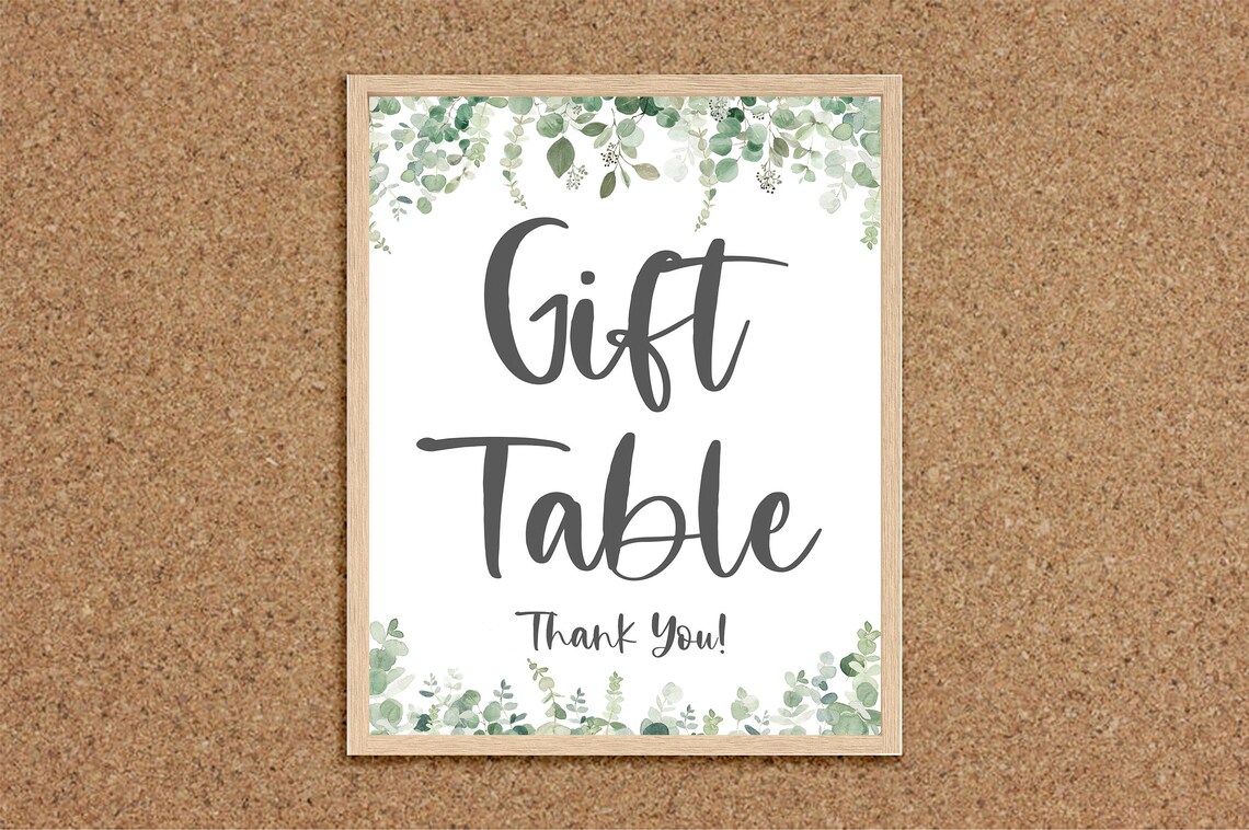 Gift Table Sign Baby Shower Gift Table Sign Sign for Gift - Etsy