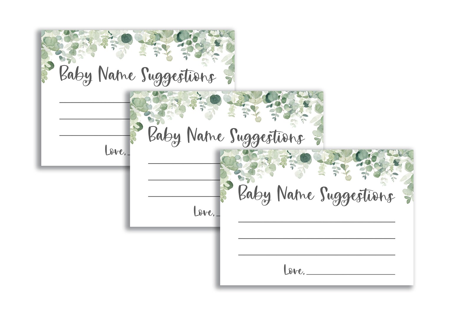 Baby Name Suggestions Baby Name Ideas Baby Name Suggestion Card ...