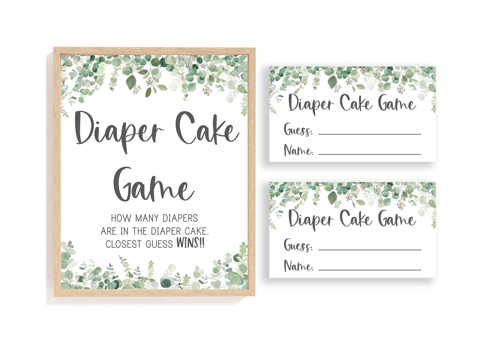 Diaper Cake Guessing Game Diaper Cake Game Guess How Many | Etsy