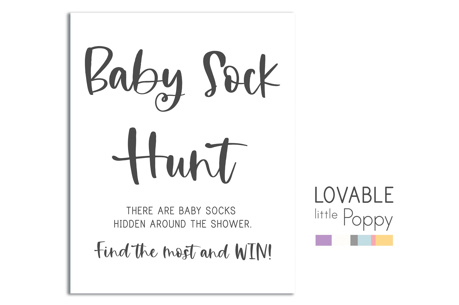 Baby Sock Hunt Baby Sock Game Sock Hunt Baby Sock Hunt | Etsy