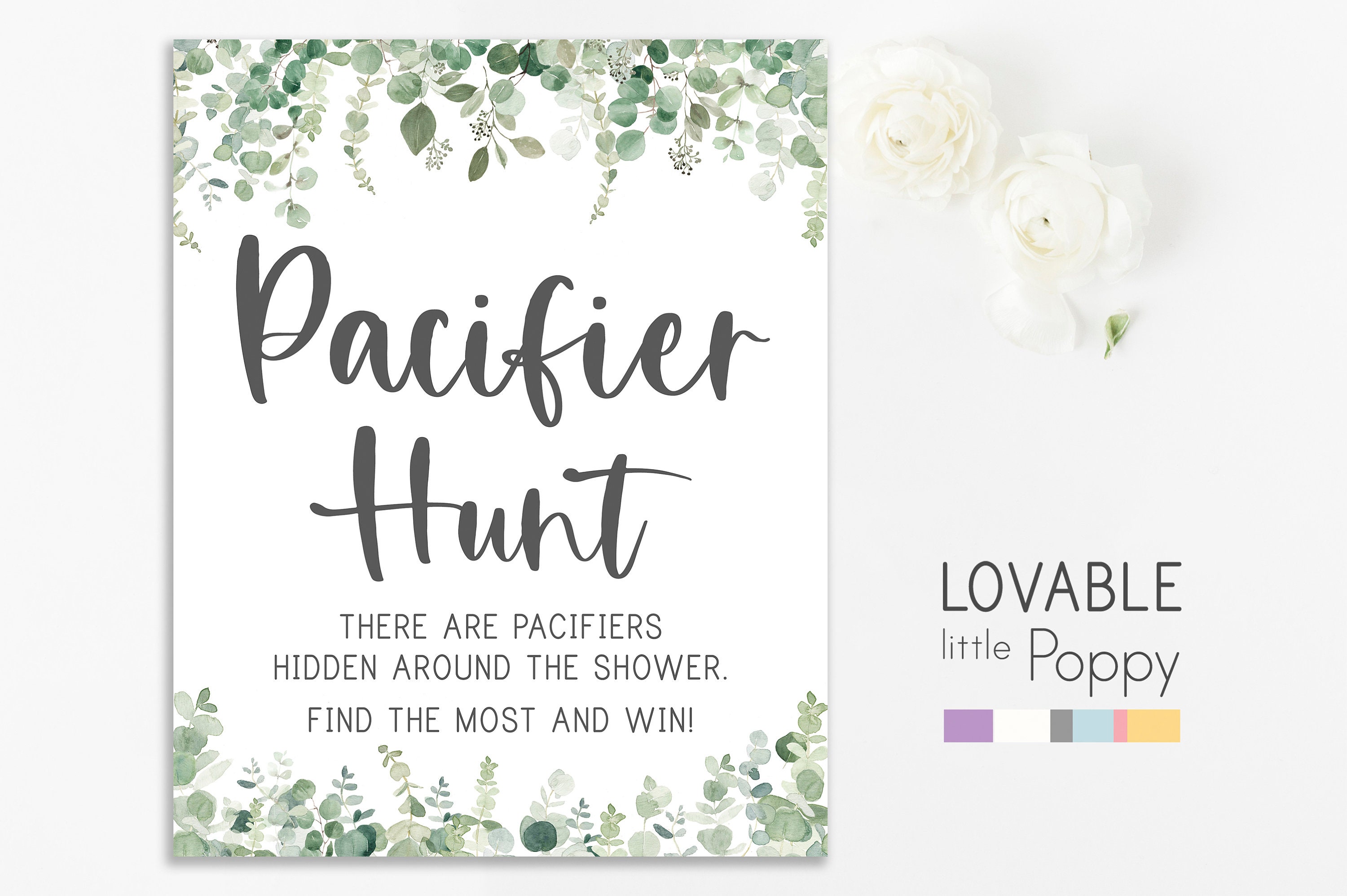 Pacifier Hunt Game Pacifier Hunt Find the Pacifier Game - Etsy