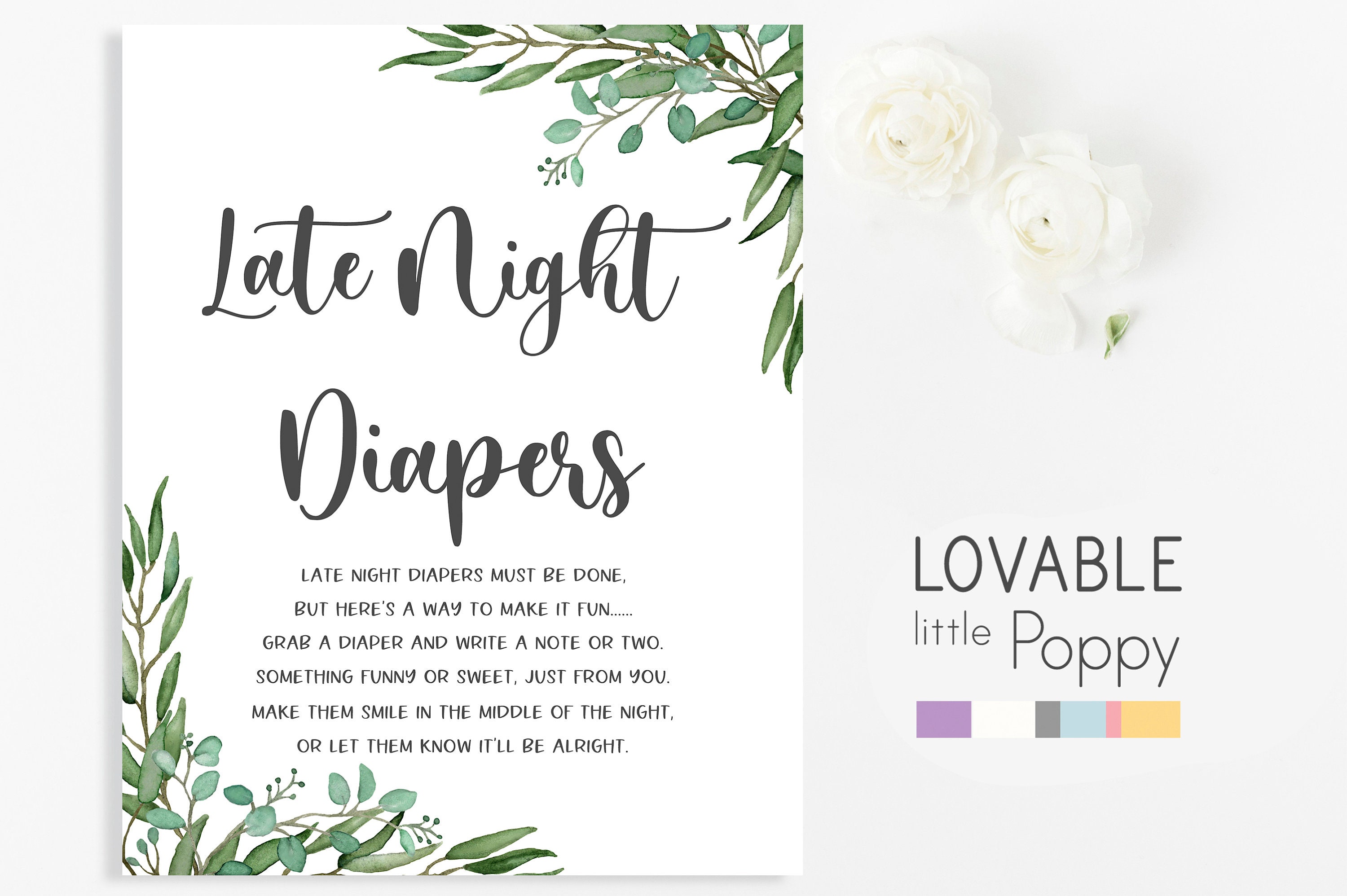Late Night Diapers Late Night Diaper Sign Diaper Messages Diaper ...