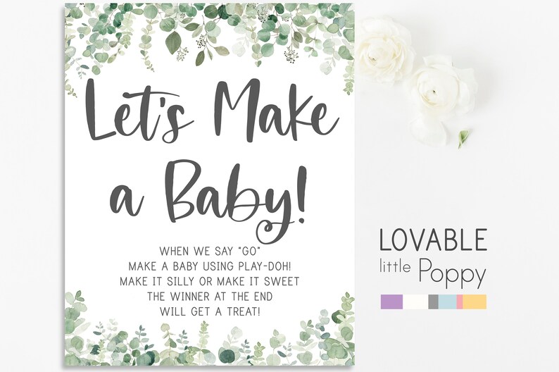 Lets Make a Baby Let's Make a Baby Game Play Doh Baby Make | Etsy