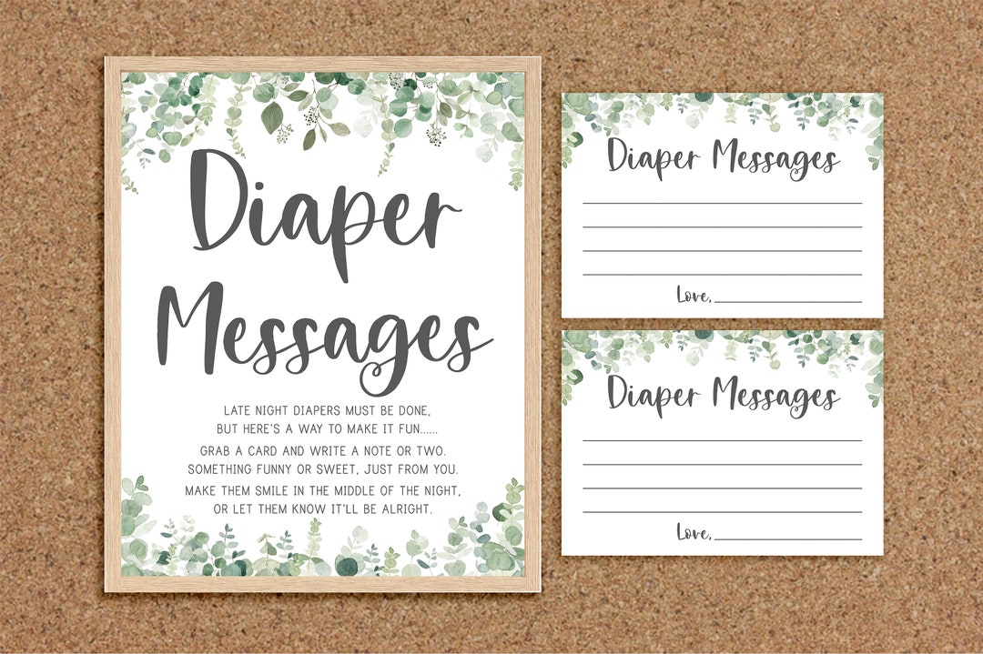 Diaper Messages Late Night Diapers Late Night Diaper Sign Diaper ...