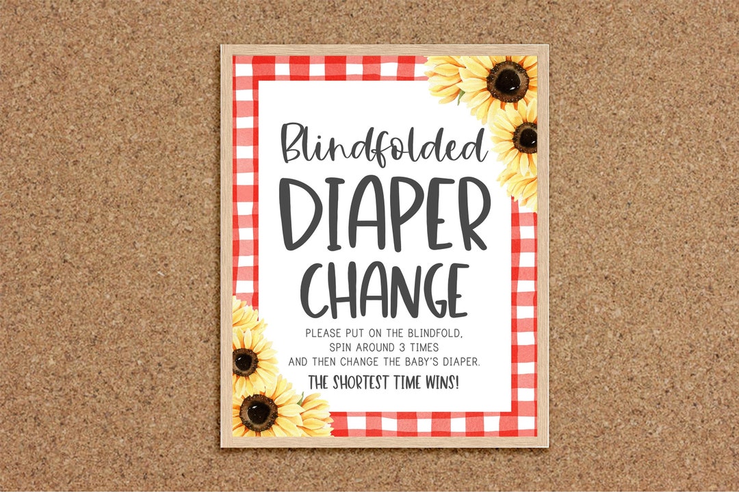Blindfolded Diaper Change Game Diaper Games Baby is Brewing Beer and ...