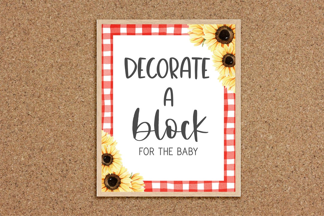 Decorate a Block Sign Baby-q Games Block Decorating Sign Babyq Babyque ...