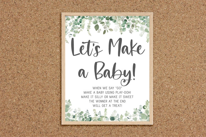 Lets Make a Baby Let's Make a Baby Game Play Doh Baby Make | Etsy