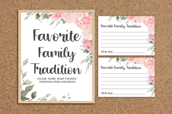 Traditions Sign Family Traditions Favorite Family Tradition | Etsy
