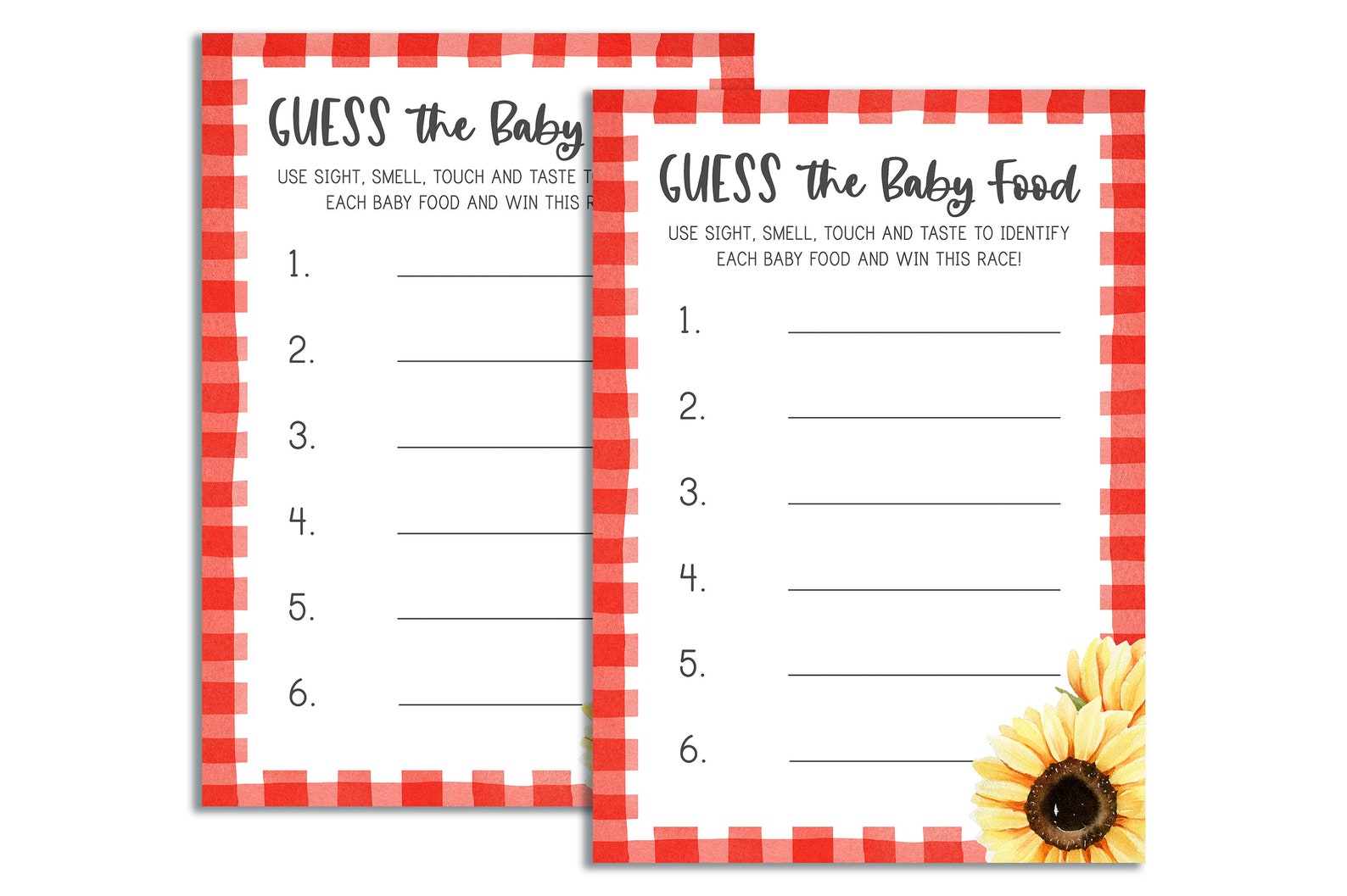 Guess the Baby Food Baby Food Guessing Game Name the Baby Food | Etsy