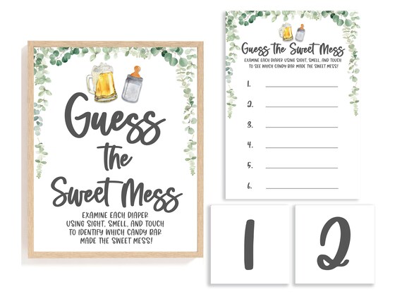 Free Printable Dirty Diaper Baby Shower Game, 43% OFF