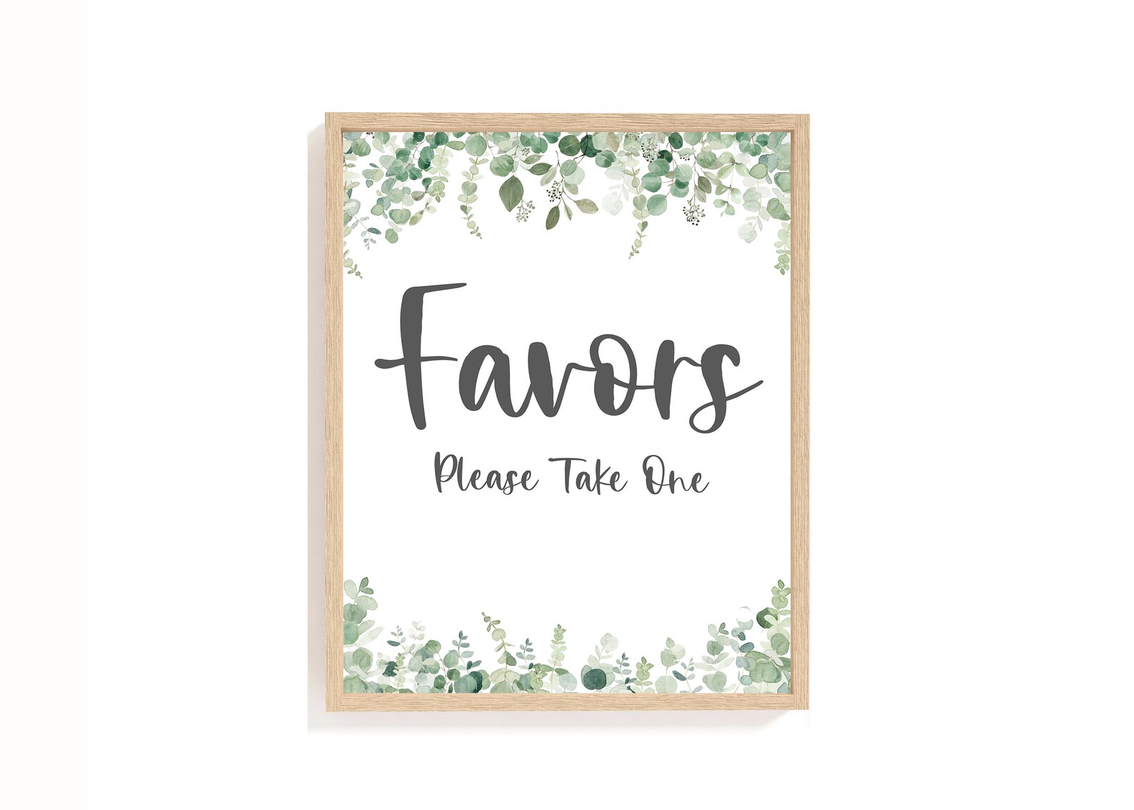 Favor Table Sign Please Take One Sign Favors Sign for Baby Shower ...