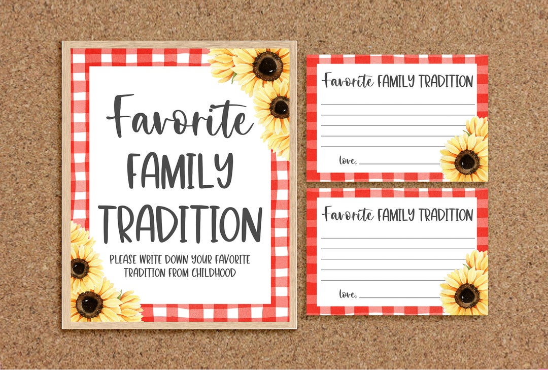 Favorite Family Tradition Family Tradition Card Summer Baby Shower BBQ ...