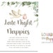 Late Night Nappies Stork Baby Shower Games Girl Late Night Nappy Sign ...