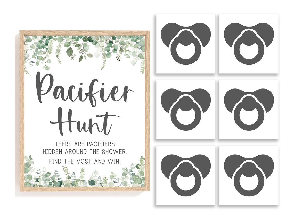 Pacifier Hunt Game Pacifier Hunt Find the Pacifier Game - Etsy