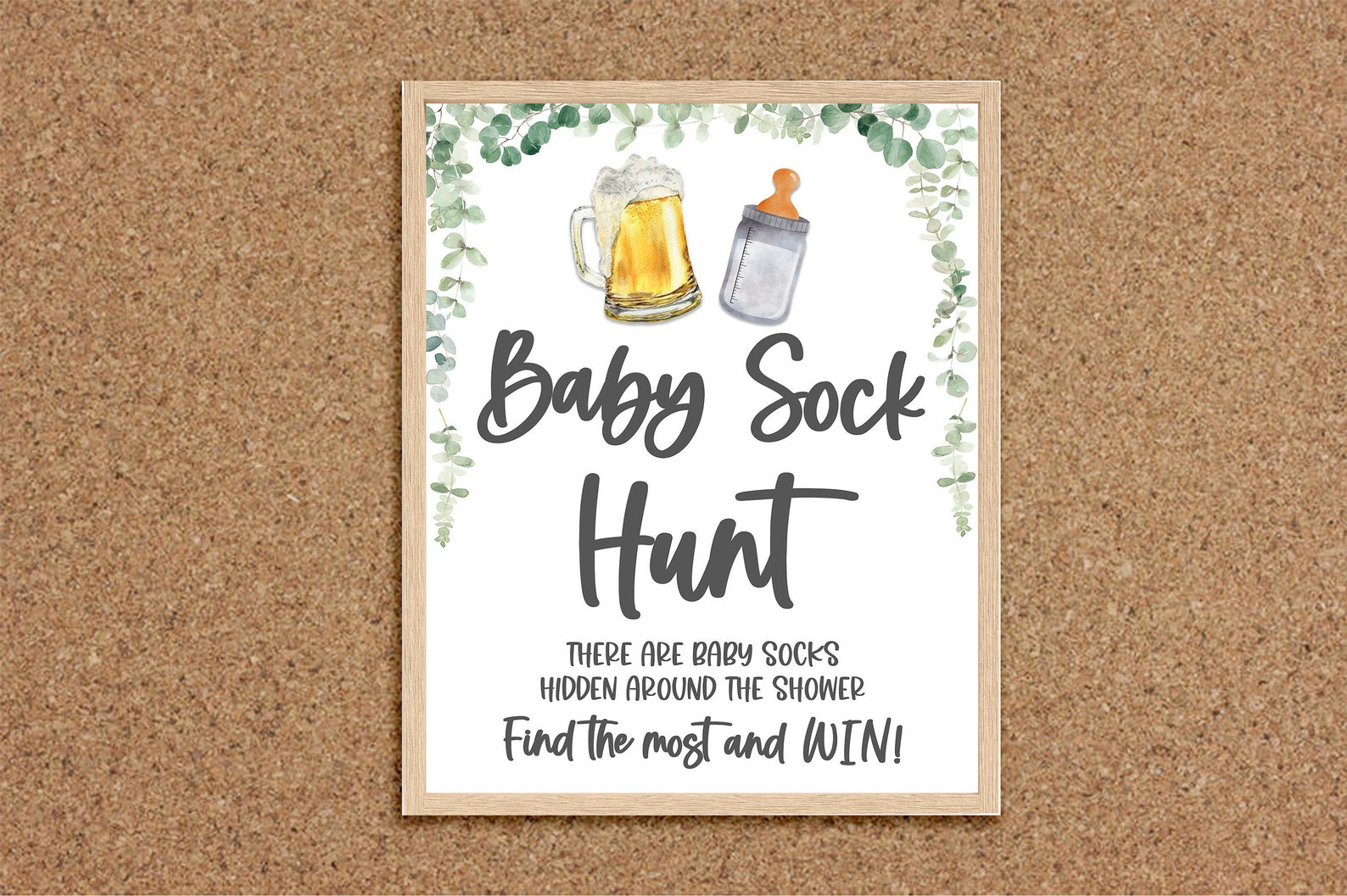 Baby Sock Hunt Game Sock Hunt Baby Shower Game A Baby is - Etsy