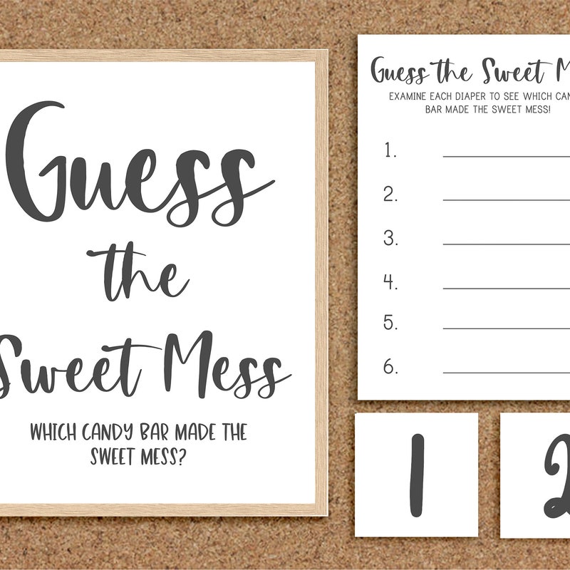 Guess the Sweet Mess - Etsy