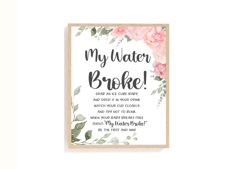 My Water Broke Game Water Broke Game Ice Cube Baby Game Frozen - Etsy