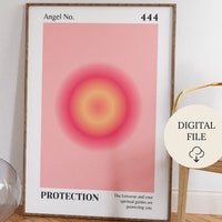 Purple Aura Poster Set of 3 Affirmation Print 777 Angel Number Poster Spiritual Dorm Decor ...