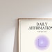 Daily Affirmations Aura Poster, Success Affirmation Print ...
