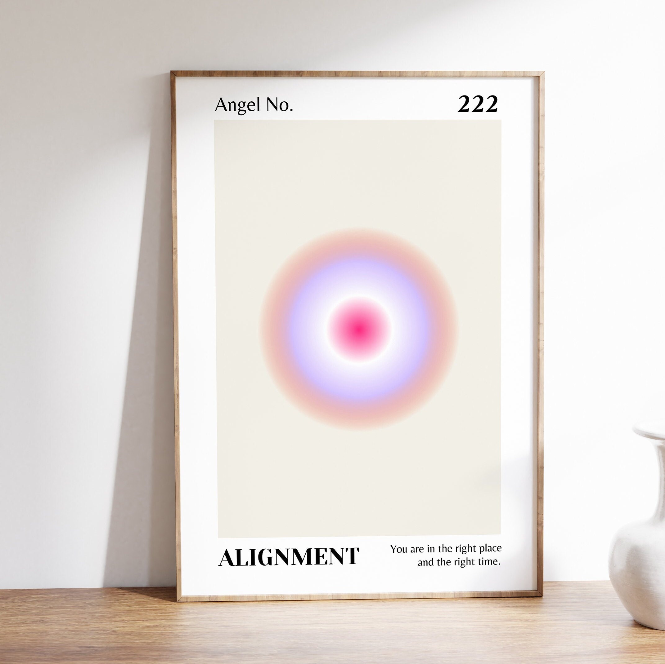 Gradient Aura Angel Numbers Set of 3 Posters, 123 Positive Aura Print ...