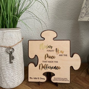 Personalized Retirement Puzzle Piece Gift: Farewell Keepsake - Etsy