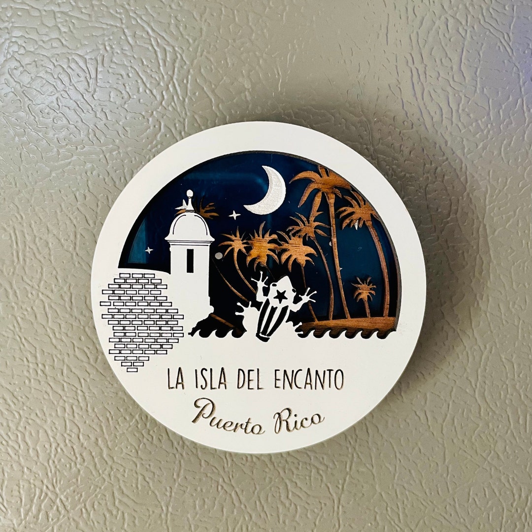 Puerto Rico Fridge Magnet: Coqui, Garita, El Morro Souvenir - Etsy