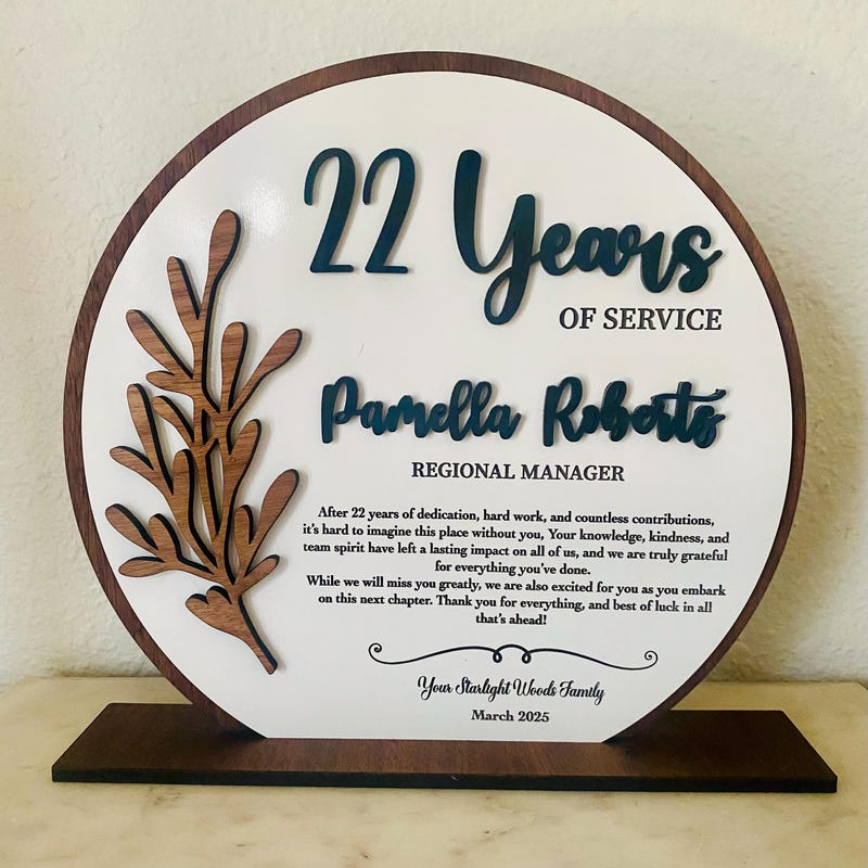 Retirement Plaque - Etsy