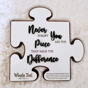 Personalized Retirement Puzzle Piece Gift: Farewell Keepsake - Etsy