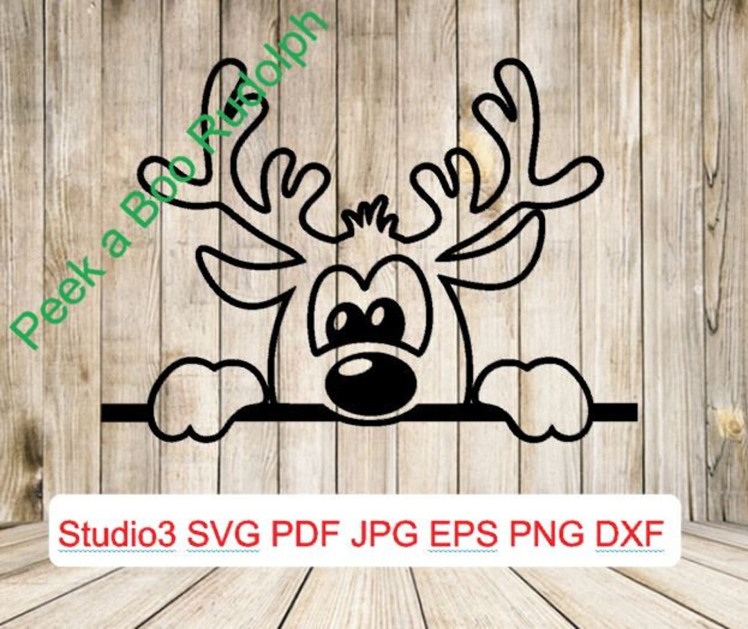 Peek Reindeer || Peek a Rudolph || Christmas || Instant DOWNLOAD ...
