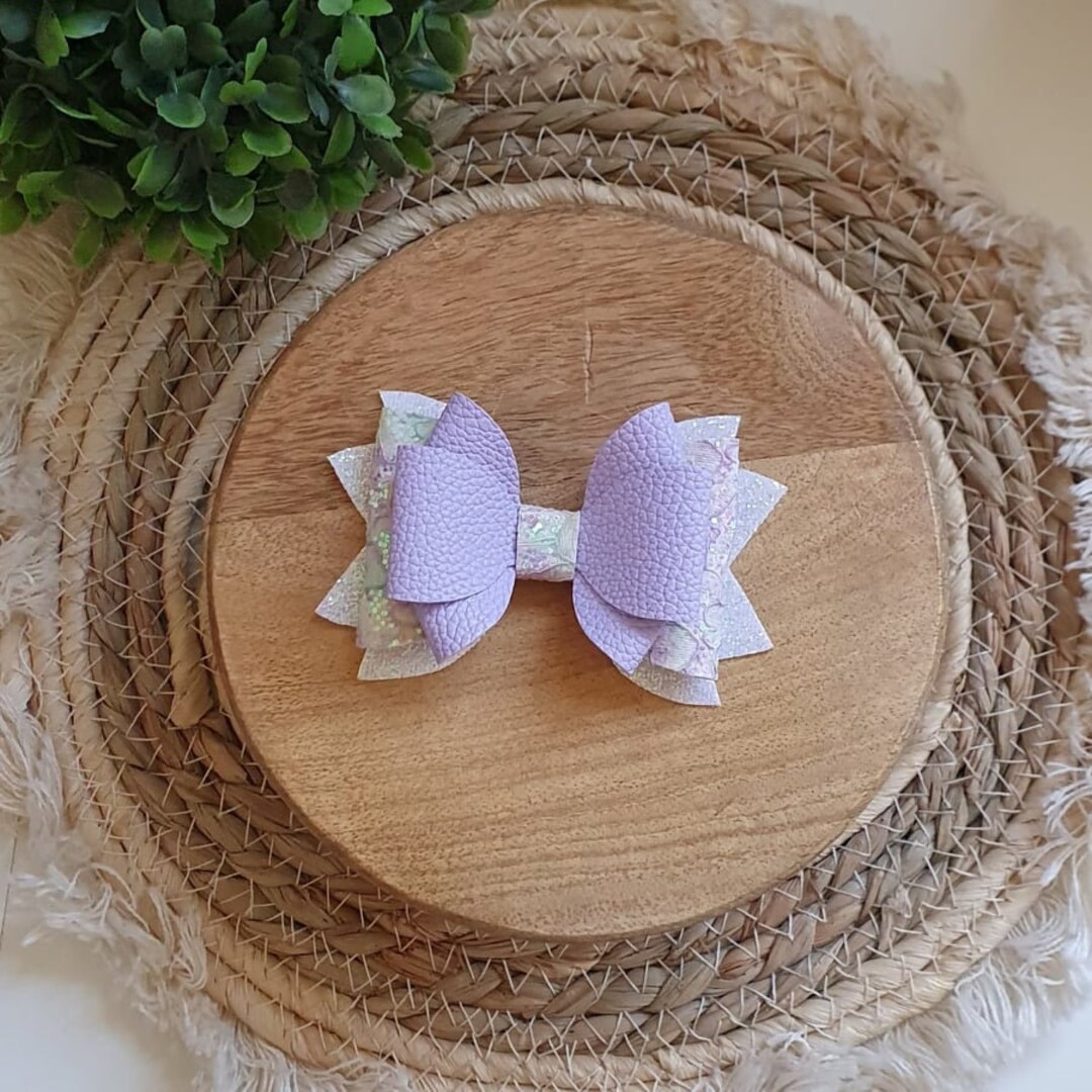 Hair Bow Template KIM Bow Cut File Faux Leather 7&9cm - Etsy