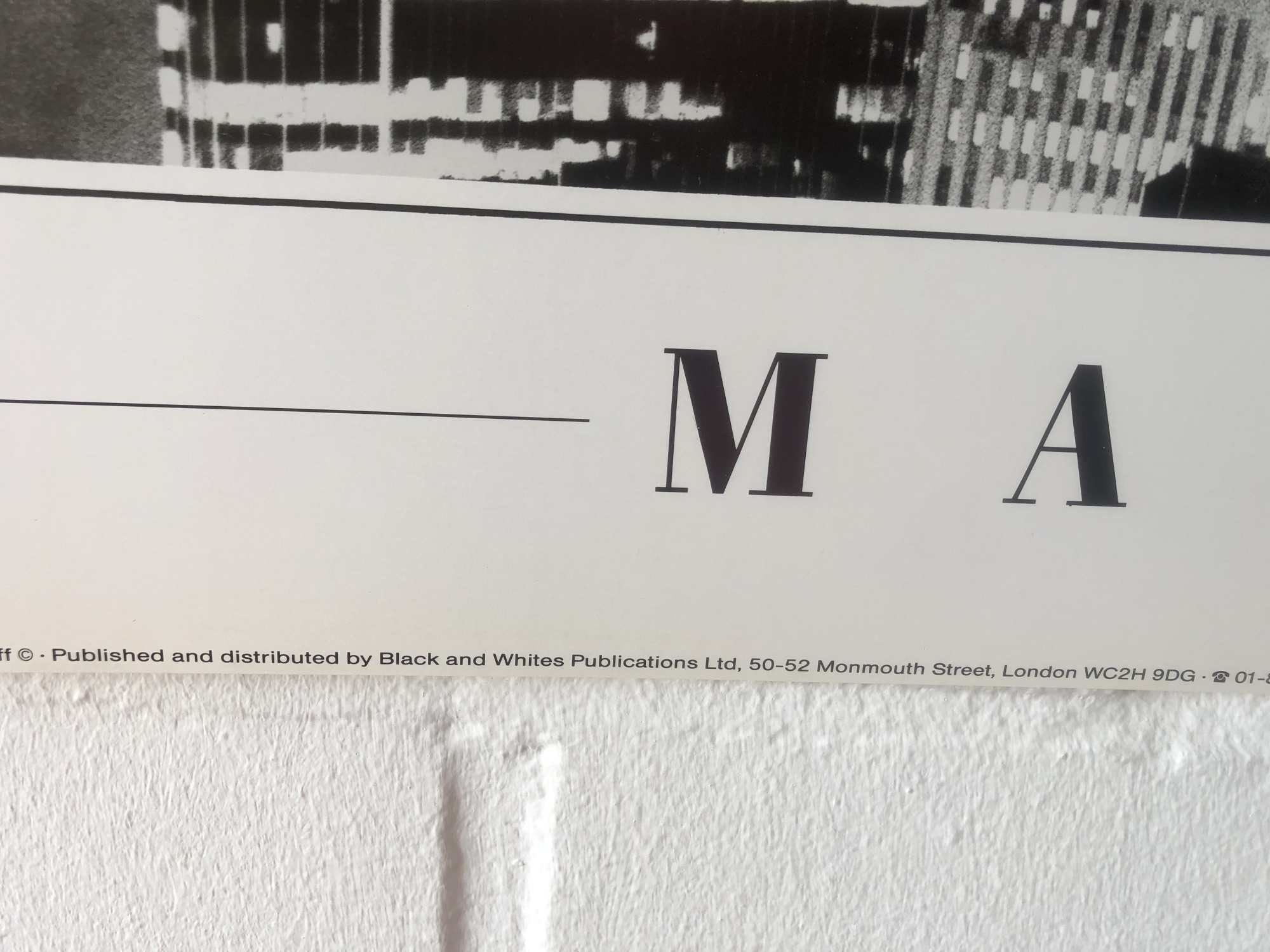 Original Poster, Manhattan, Charles Roff, Black and White, New York ...