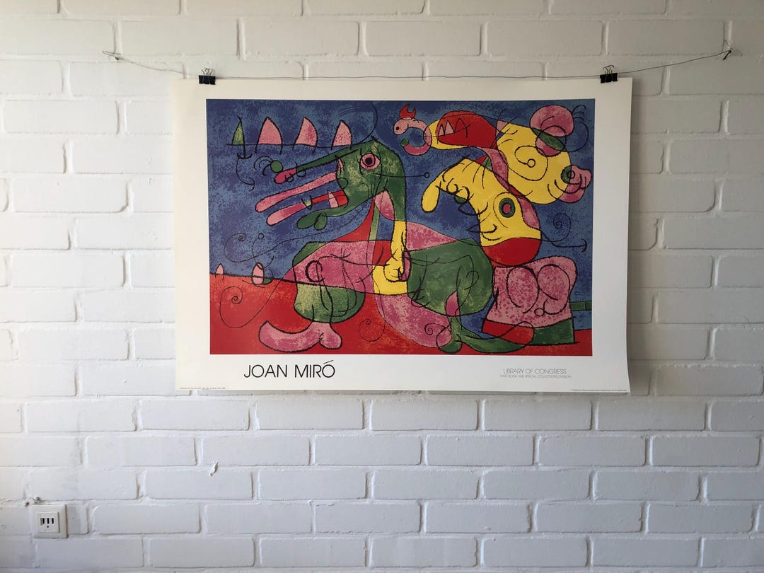Large Original Poster, Joan Miró, Ubi Roi, Library of Congress ...