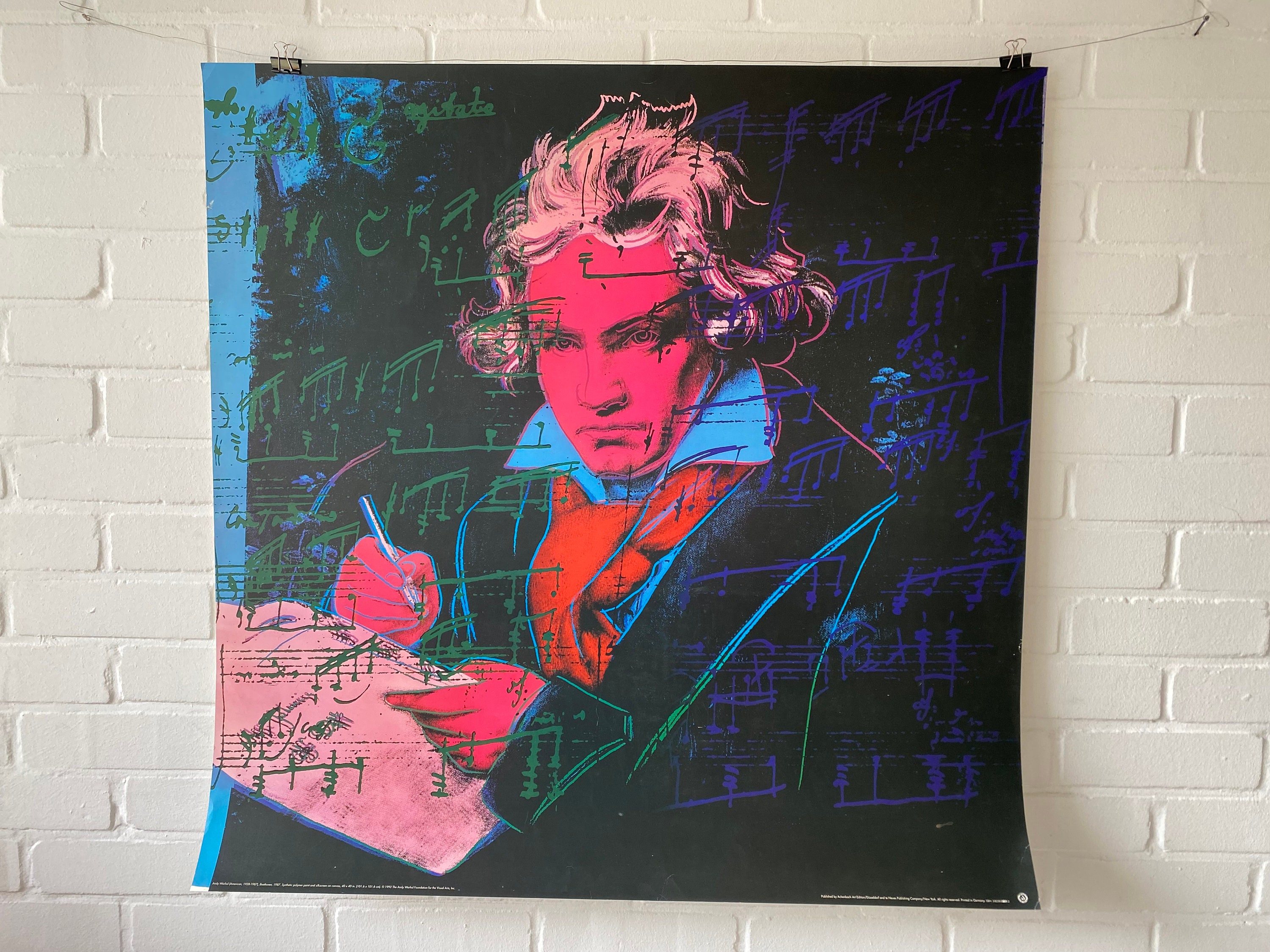 Original Poster, 1992, Andy Warhol, Beethoven, Pop Art, Vintage, Art ...