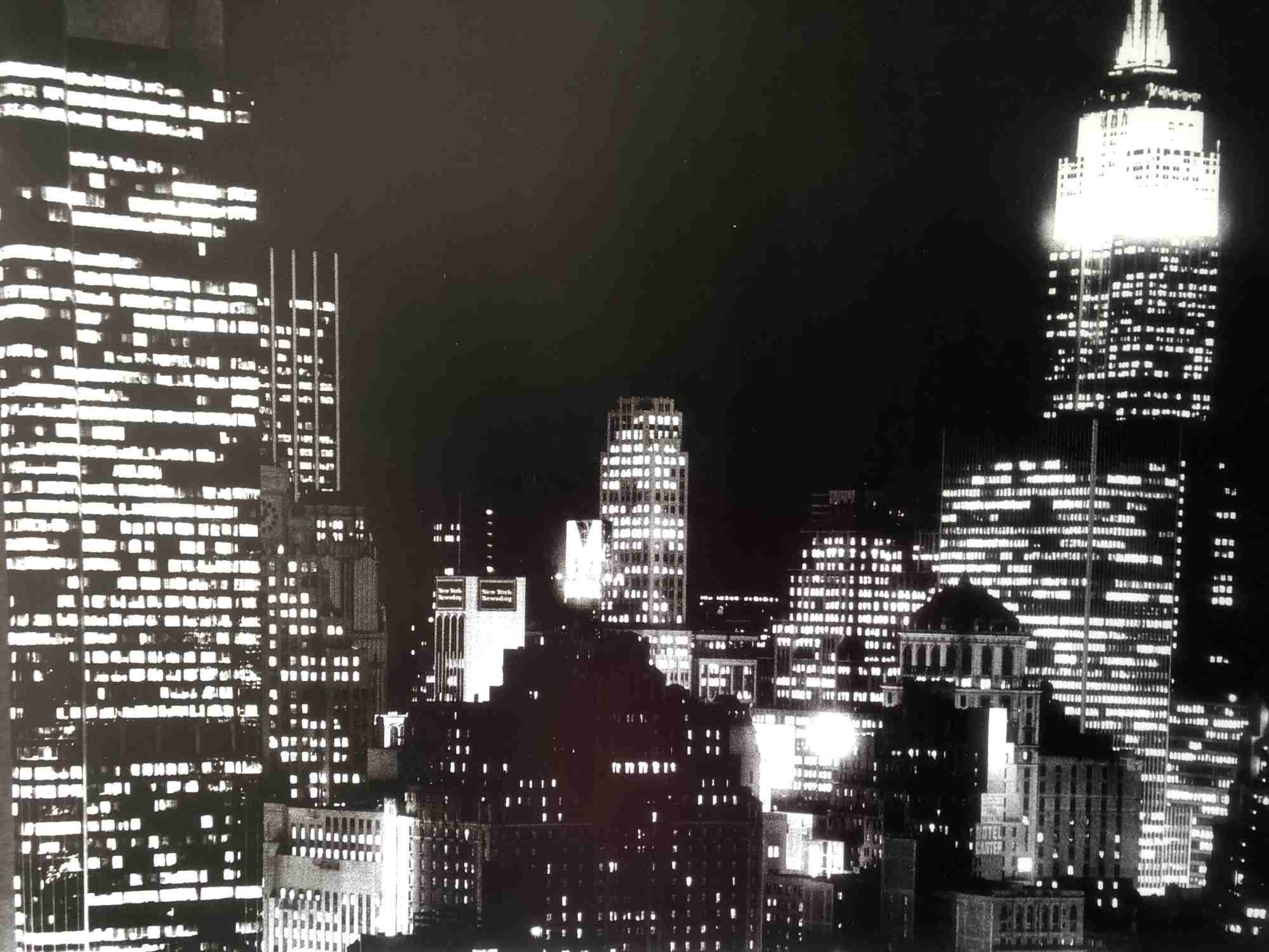 Original Poster, Manhattan, Charles Roff, Black and White, New York ...