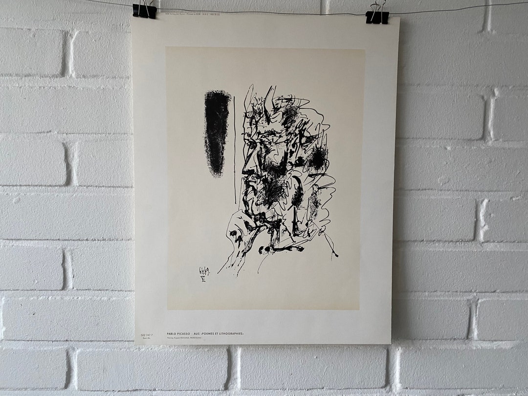 Original Poster, 1983, Pablo Picasso, Verlag Der Kunst, Poèmes Et ...