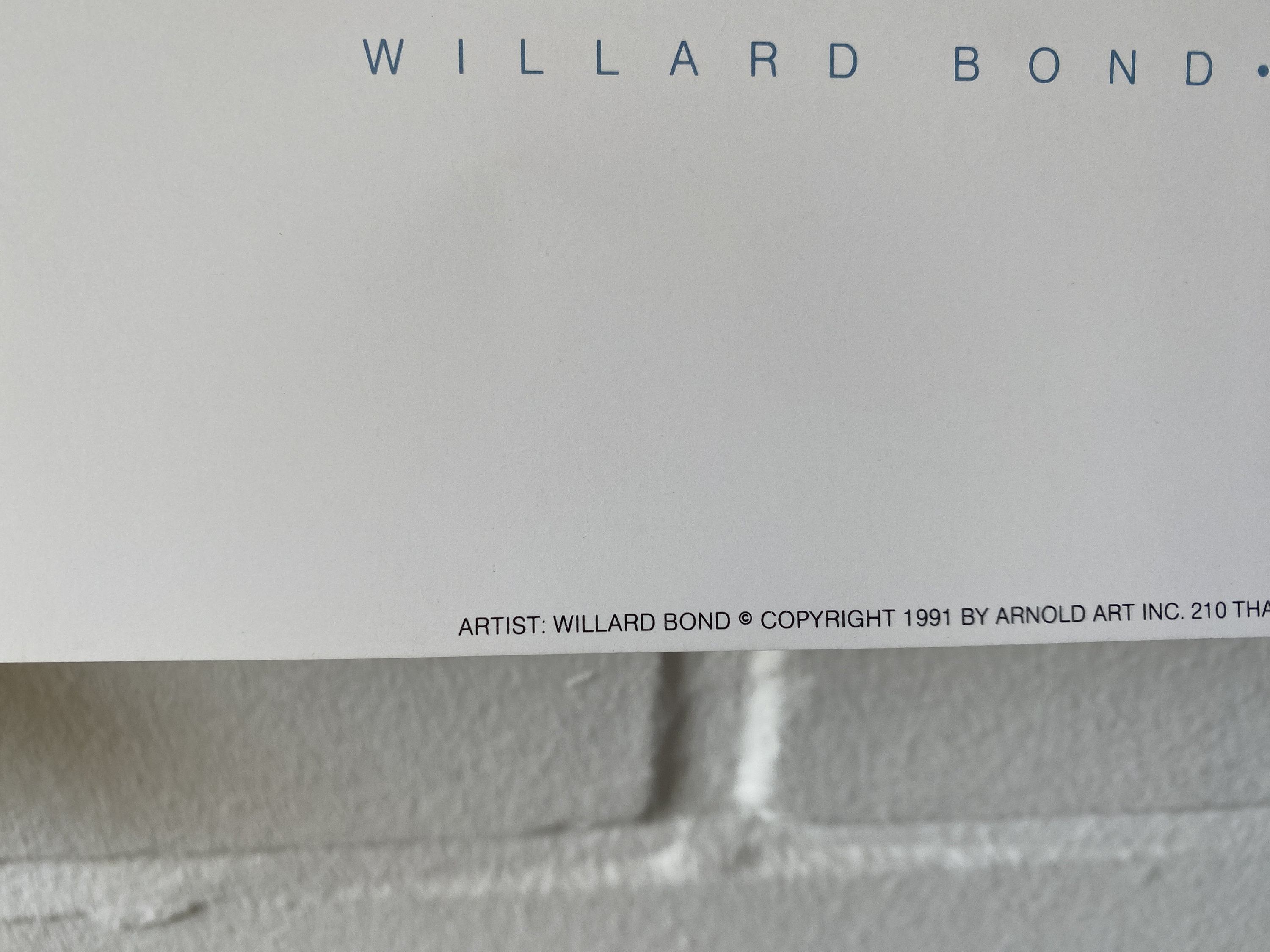 Original Poster, 1991, Willard Bond, First Around, Sailing, Boat, Sea ...