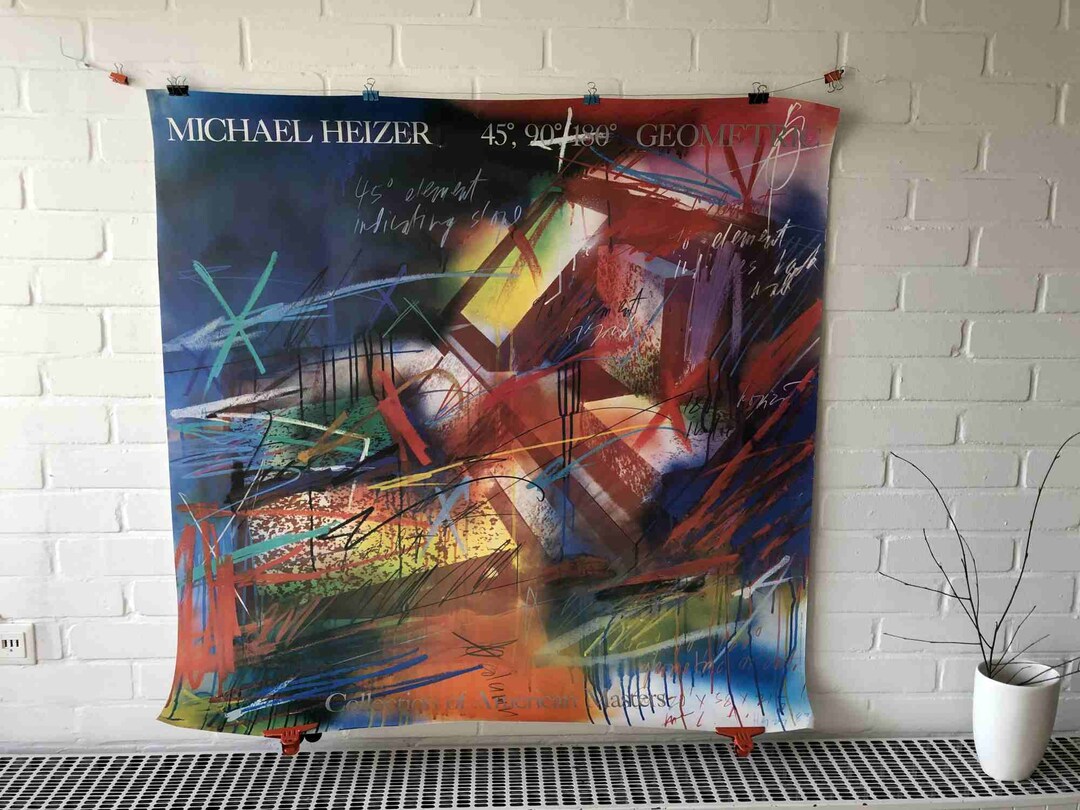 Large Original Poster, 1987, Heizer Michael, Collection of American ...