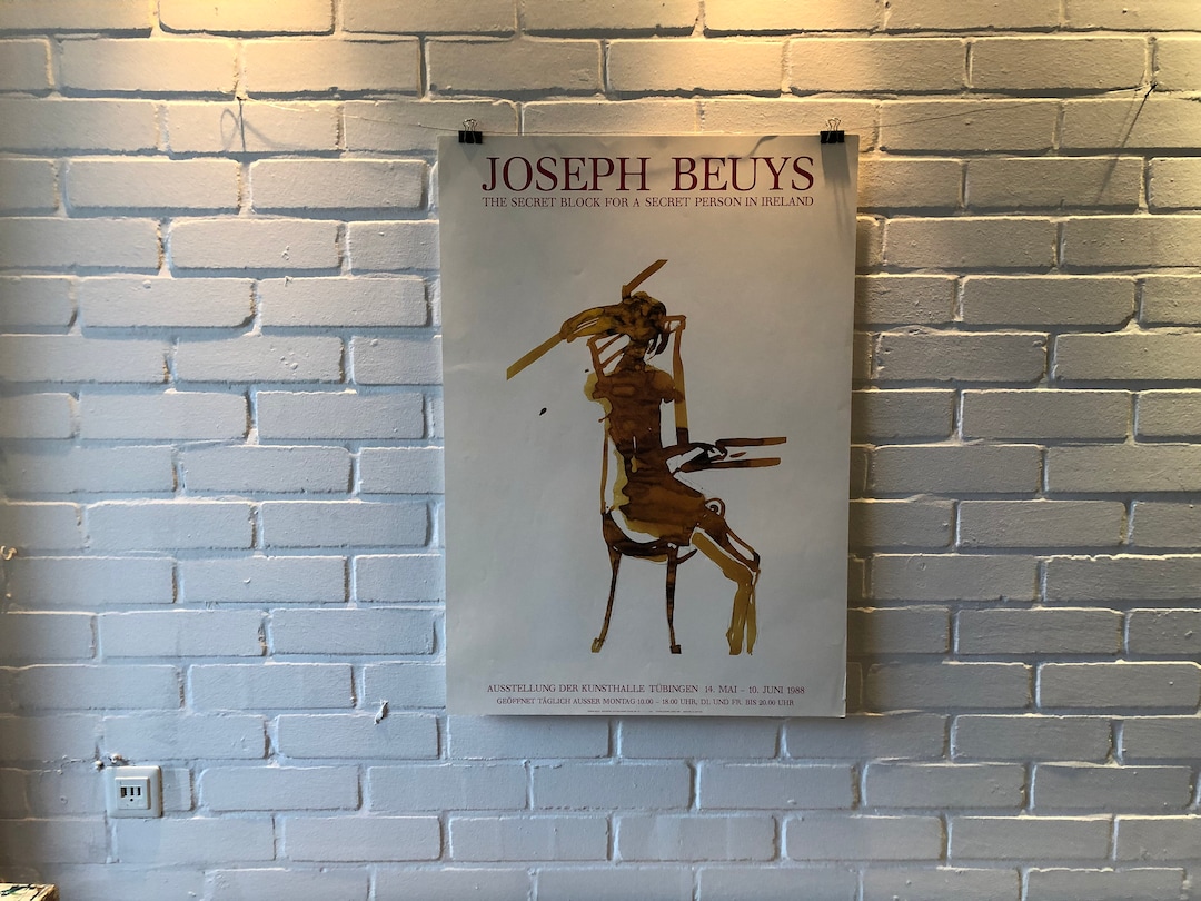 Original Poster, 1988, Josef Beuys, Exhibition, Tübingen Secret Book ...