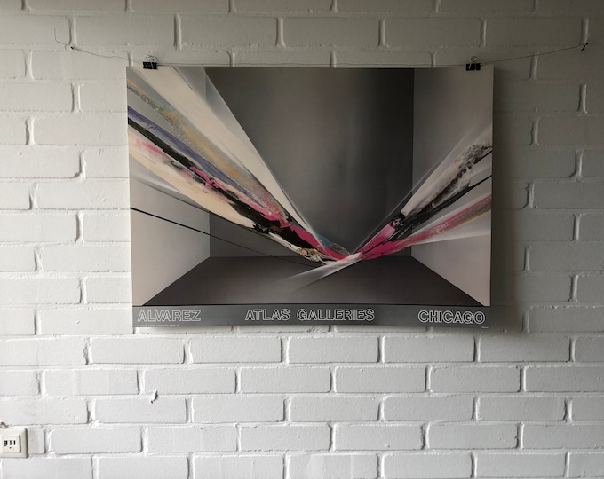 Original Poster, 1985, Elba Alvarez, Atlas Galleries, Chicago, Vintage ...