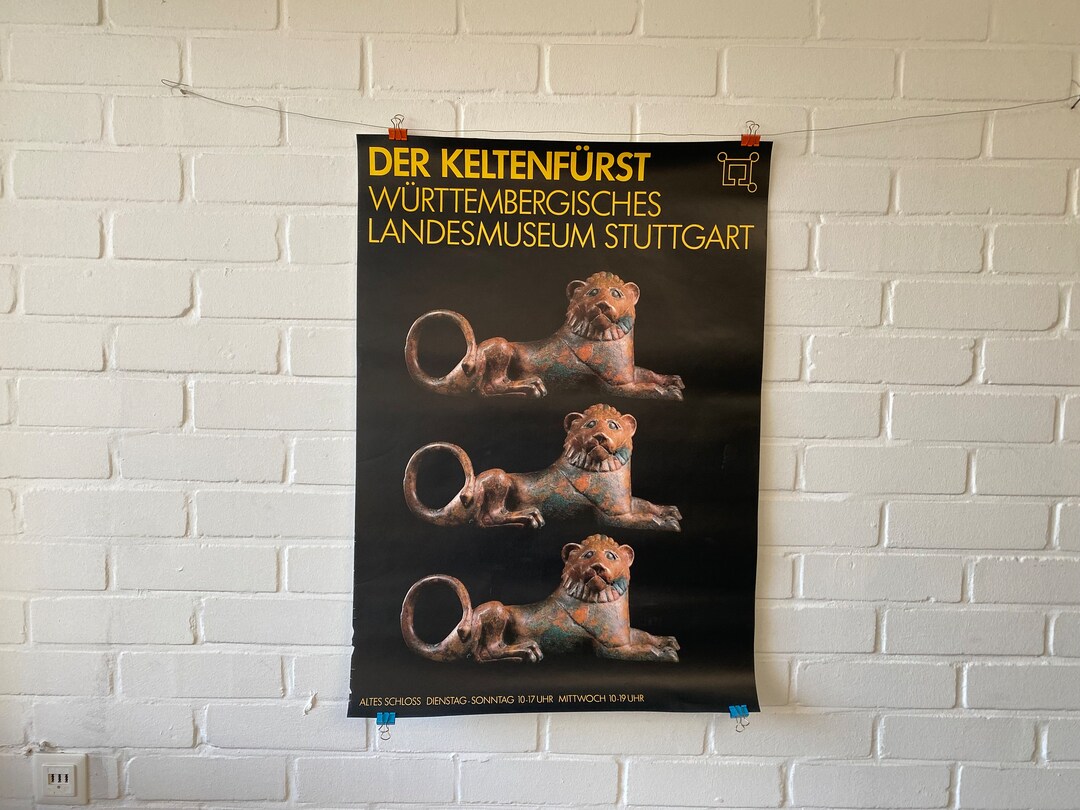 Original Poster, the Celtic Prince, Exhibition, Museum, Celts, Lion ...