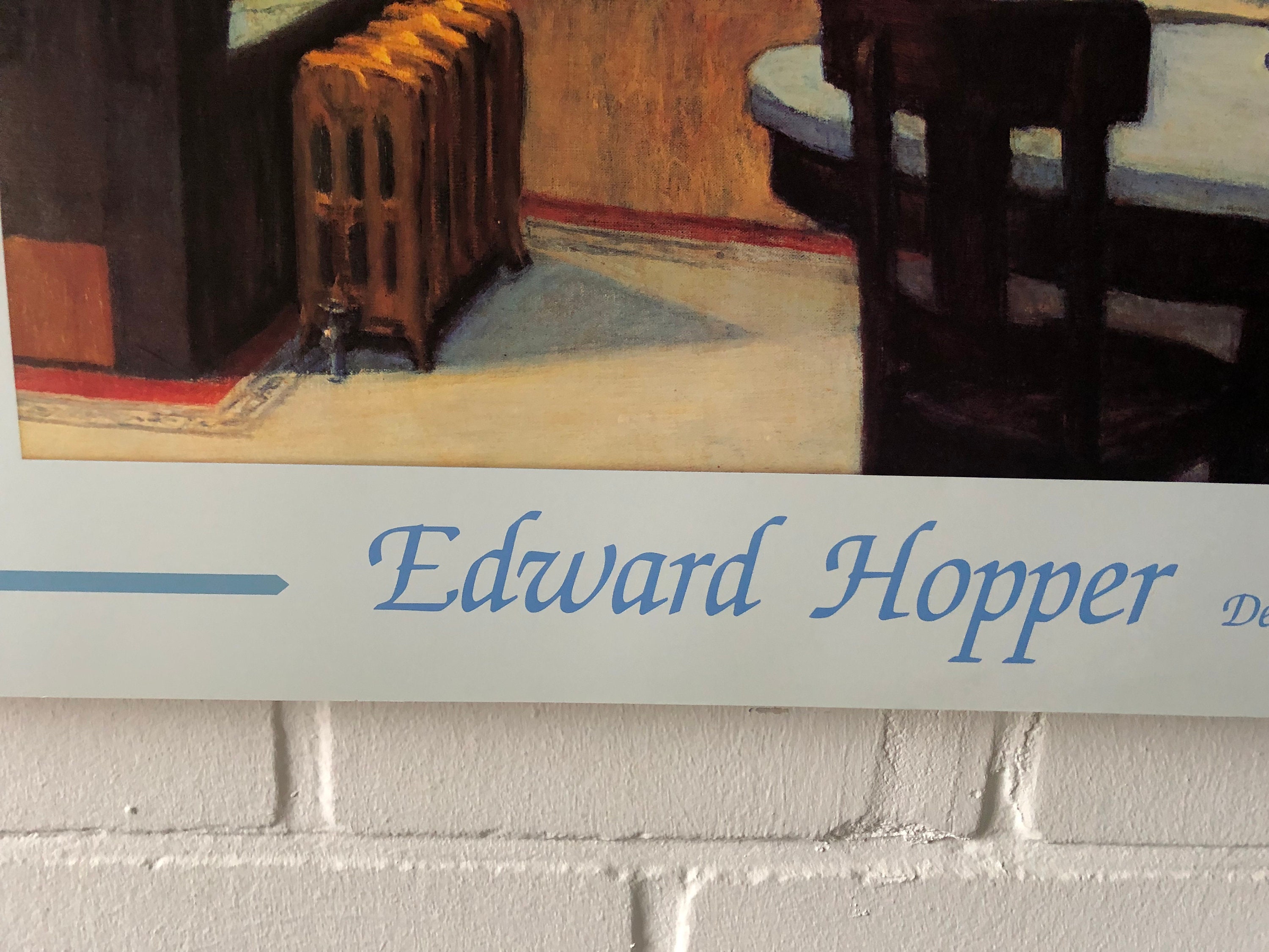 Original Poster, Edward Hopper, Automat, Des Moines Art Center, Woman ...