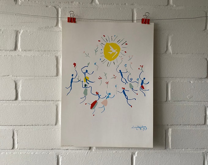 Small Original Poster, Pablo Picasso, Dance of Youth, Peace, Dove ...