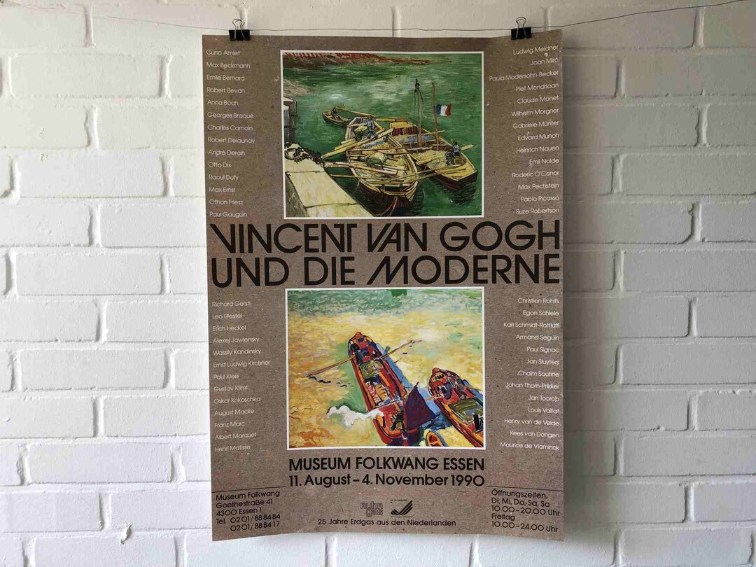 Original Poster, 1990, Vincent Van Gogh and Modernism, Museum Folkwang ...