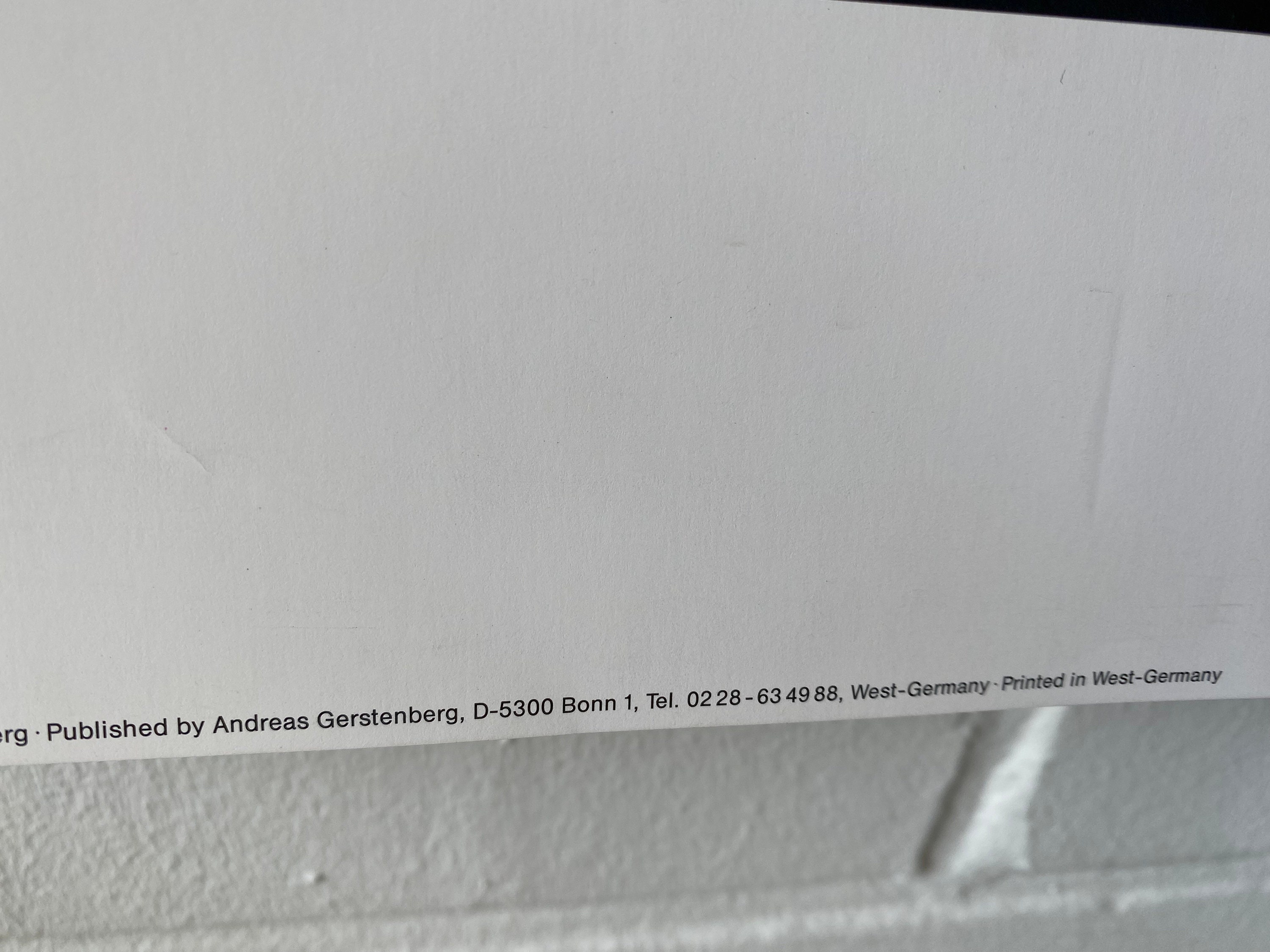 Original Poster, 1989, Hans Werner Sahm, Nordwest Passage, Andreas ...